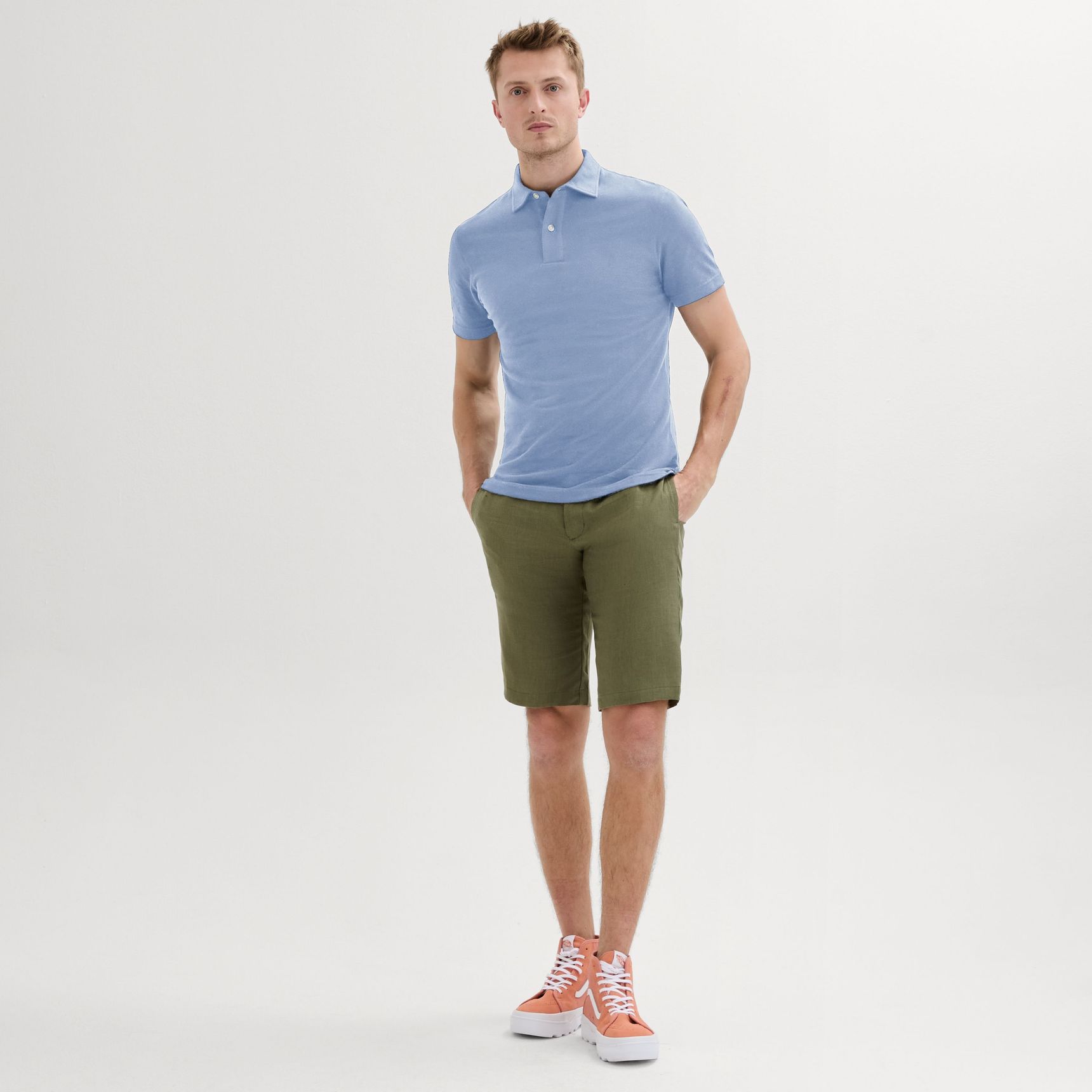 Sky blue polo shirt | Tailor Store®