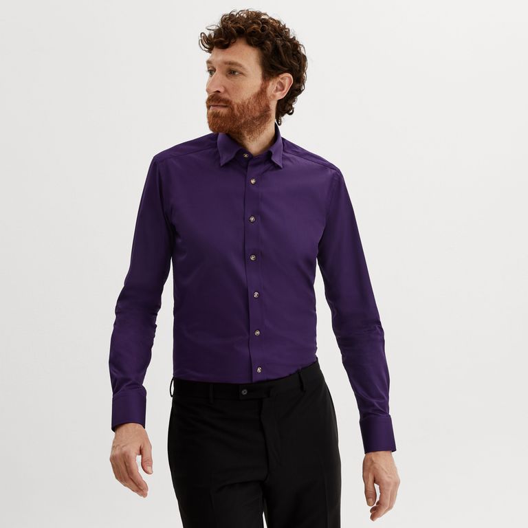 Dark purple business shirt | Tailor Store®