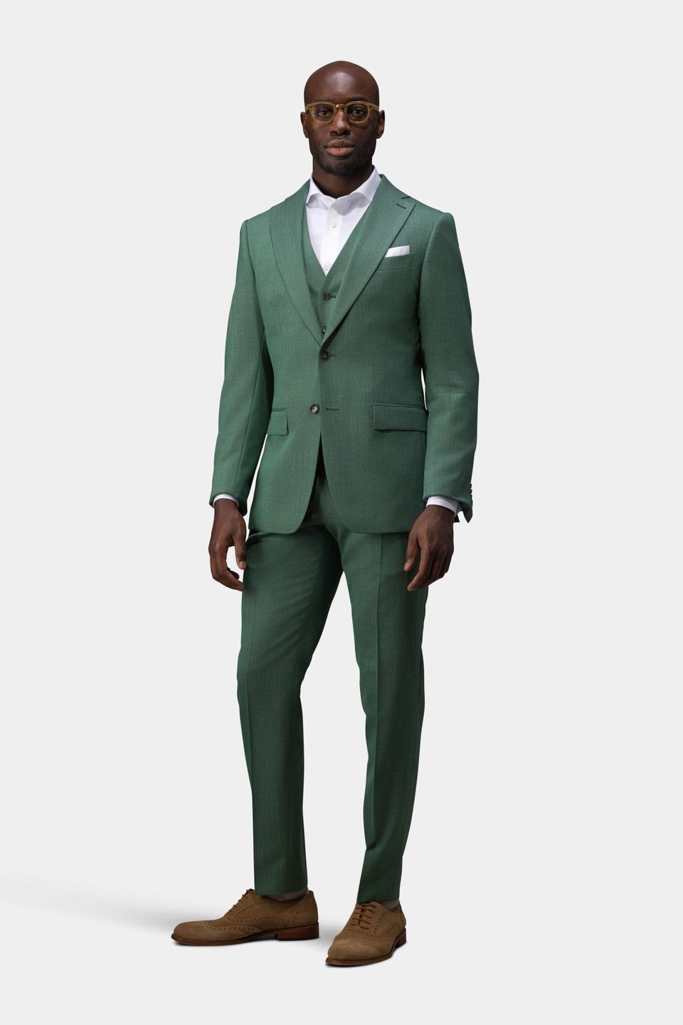Green three-piece suit | Tailor Store®