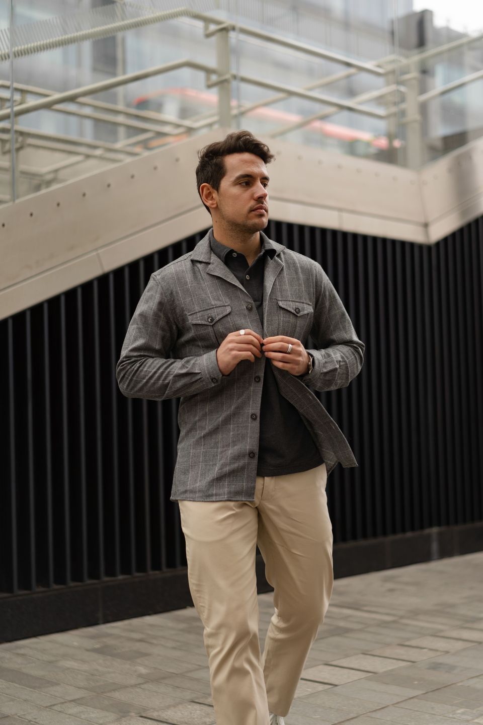 Gray overshirt | Tailor Store®