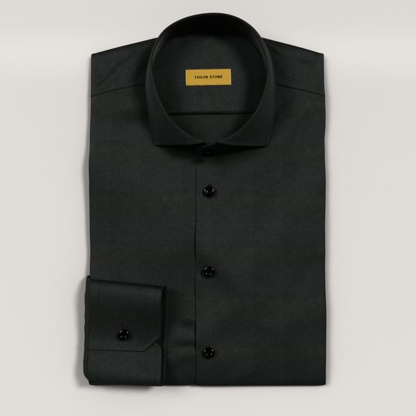 Black Business Shirt with Stretch | Tailor Store®