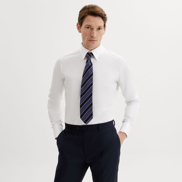 Classic white business shirt in twill | Tailor Store®