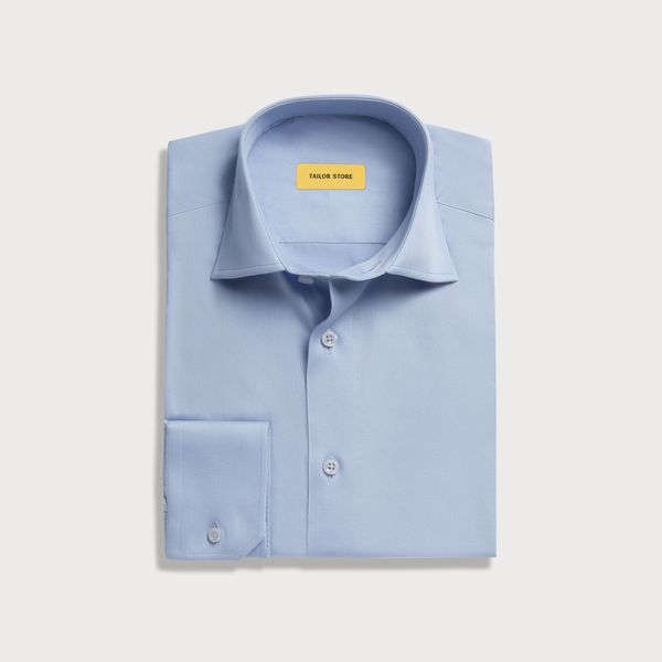 Light blue business shirt with stretch | Tailor Store®