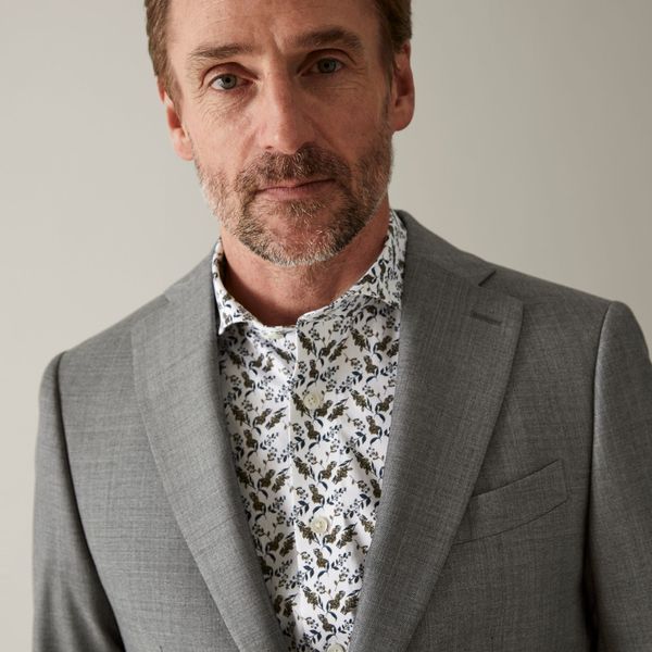Silver gray two-piece suit | Tailor Store®